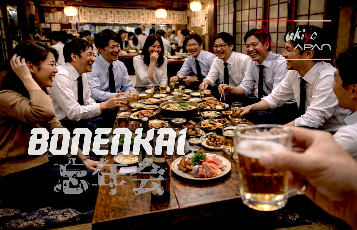 “Going to bōnenkai”! – among Japanese people, in an izakaya, amid ...