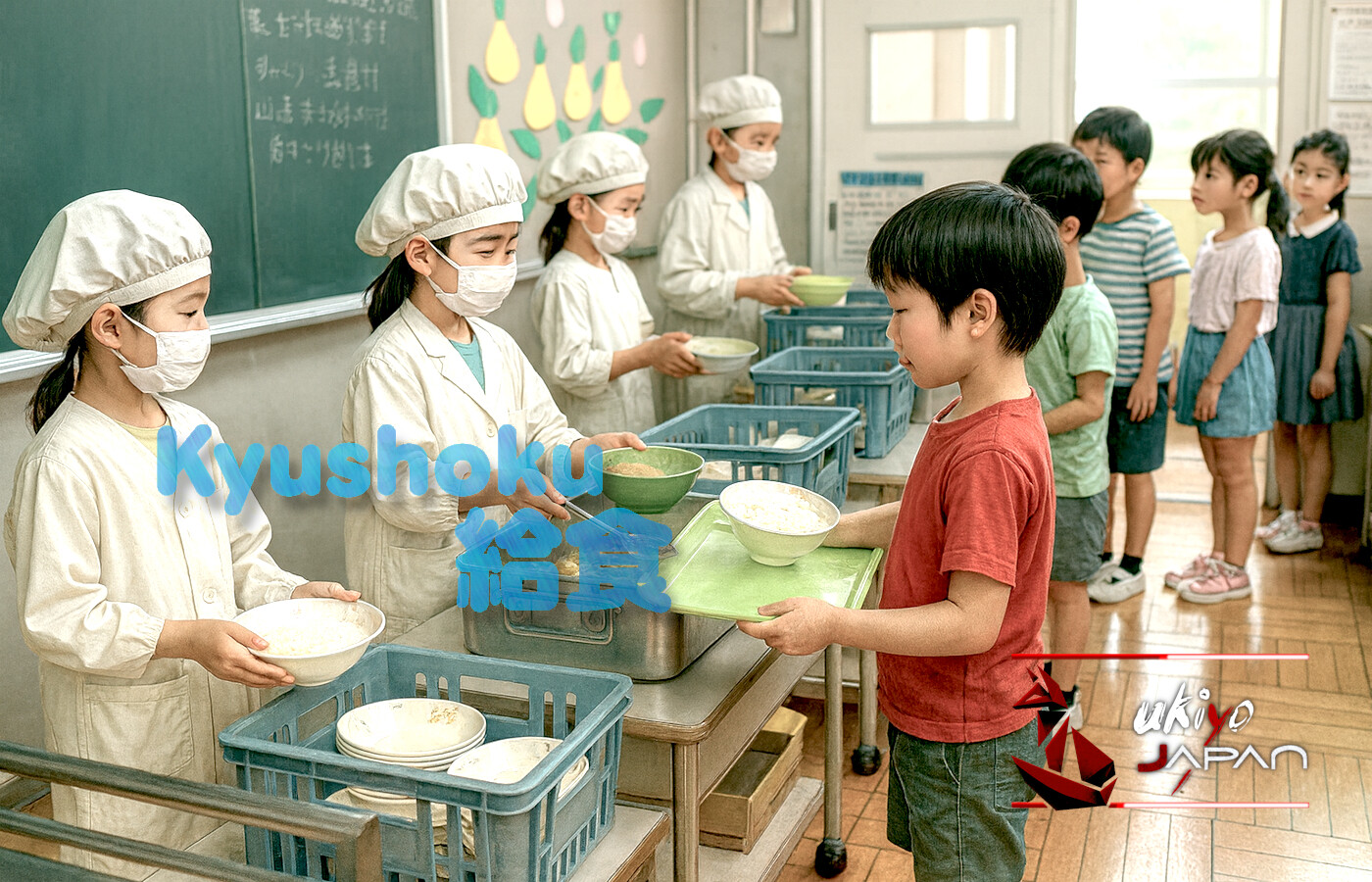 The Japanese school lunch kyūshoku is not a break for children, but a ...